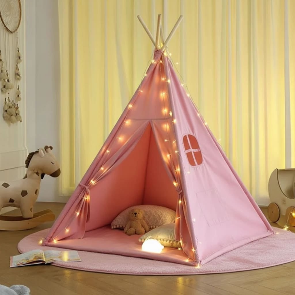 Tipi infantil con alfombra y guirnaldas | Leroy Merlin