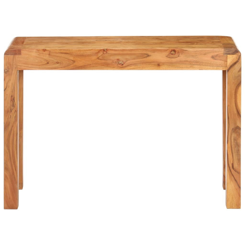 Table console en bois d'acacia massif finition miel 110x40x76 cm - COMFORTXL | Leroy Merlin