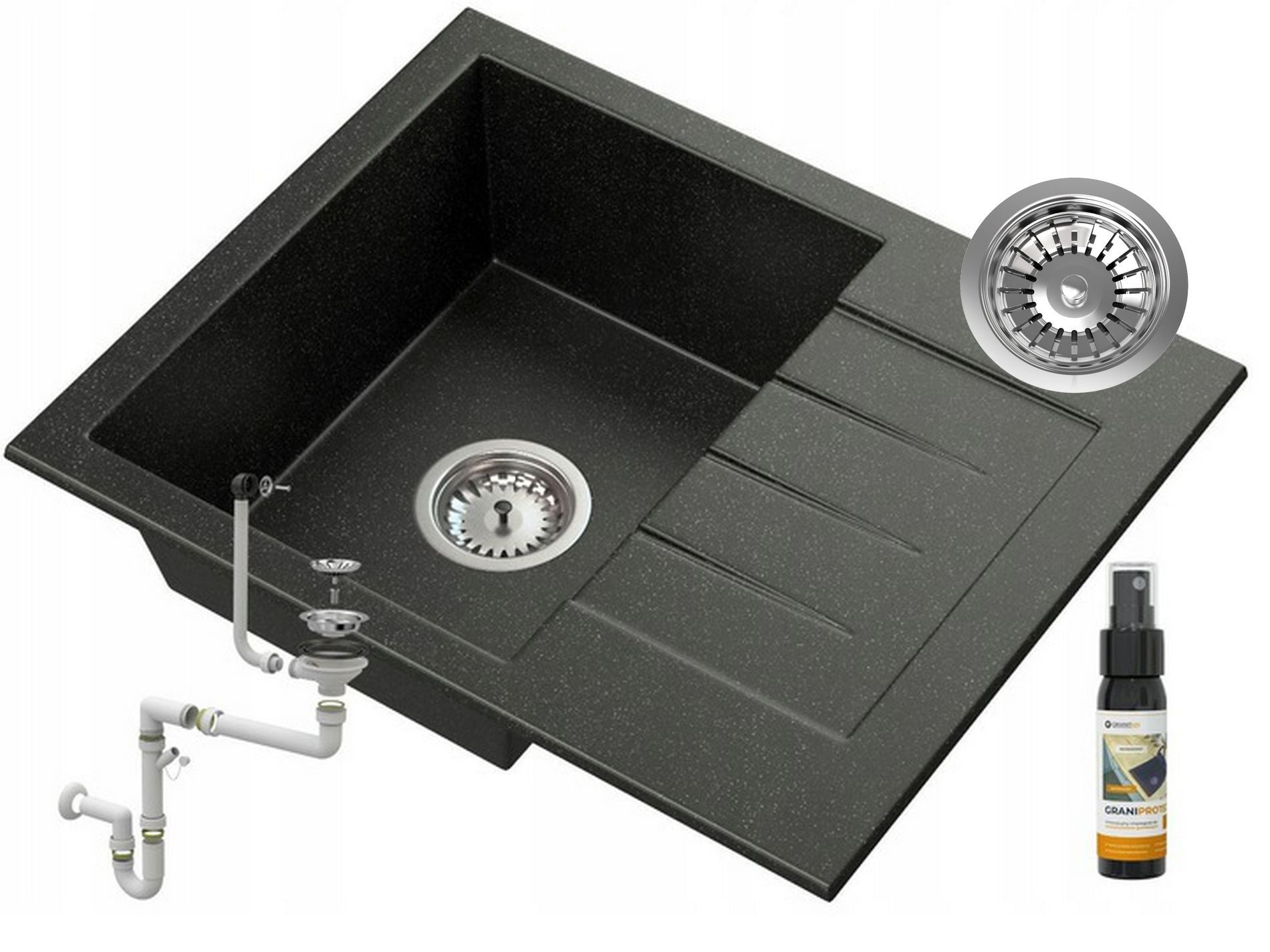 6 couleurs granite siphone 1 compartiment 85111834 | Leroy Merlin