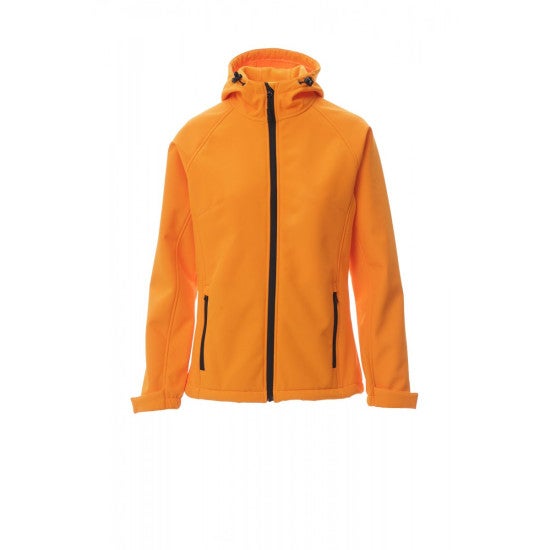 Soft-shell soft shell elástico mecánico 320 gr PAYPER GALE LADY ORANGE - 001045035502000S ...