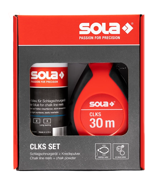 Traceur + poudre rouge CLKS SET R ou B (30 m) SOLA | Leroy Merlin