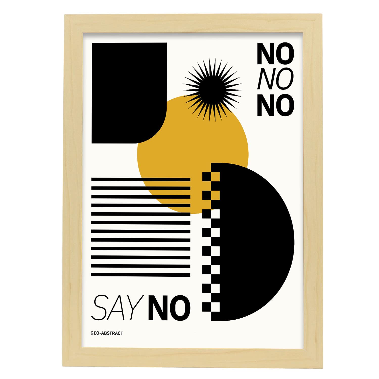 Nacnic Affiche Abstraite Du Pop Art. Non. Illustrations Artistiques ...