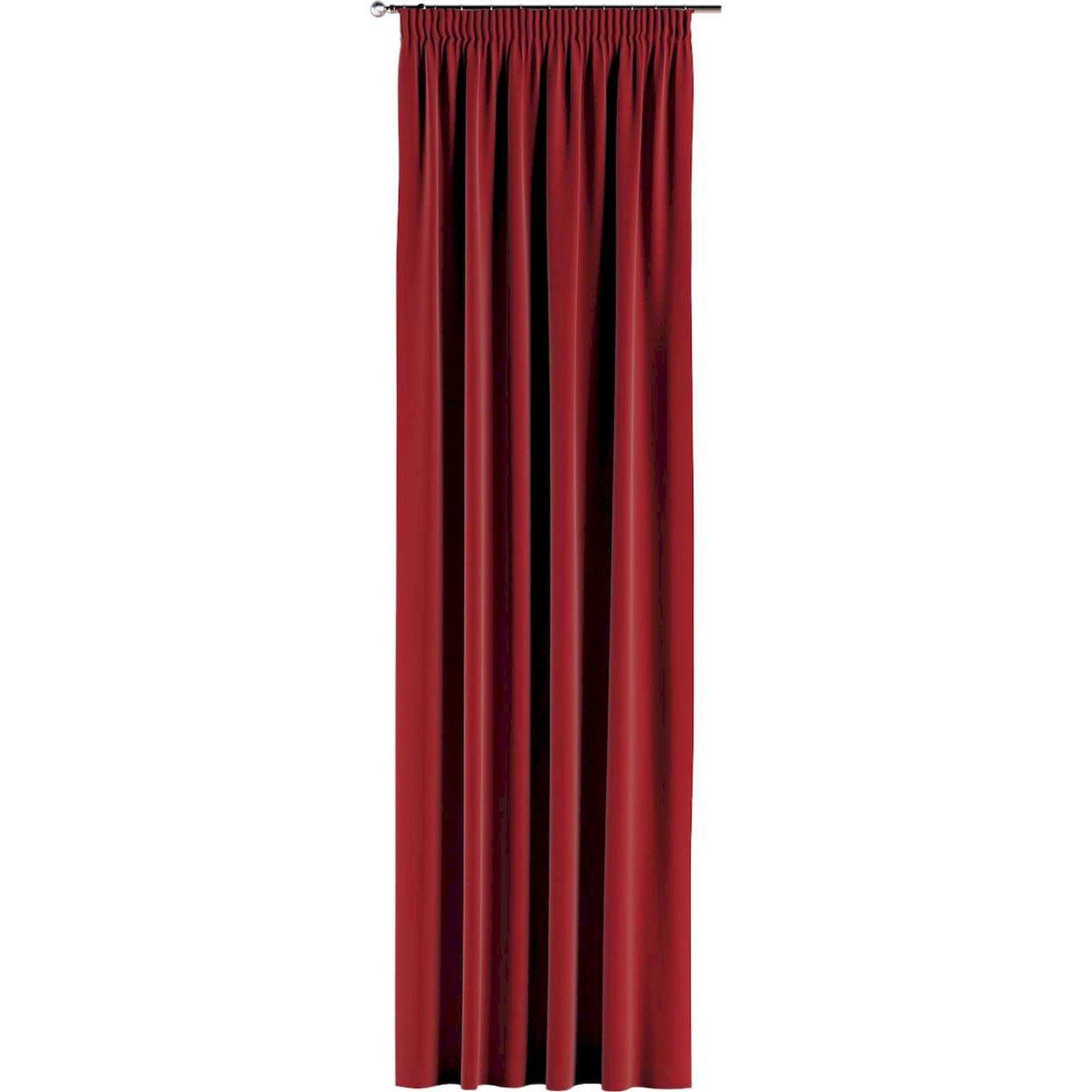 Rideaux à galon fronceur Posh Velvet en velours 130 x 260 cm Rouge ...