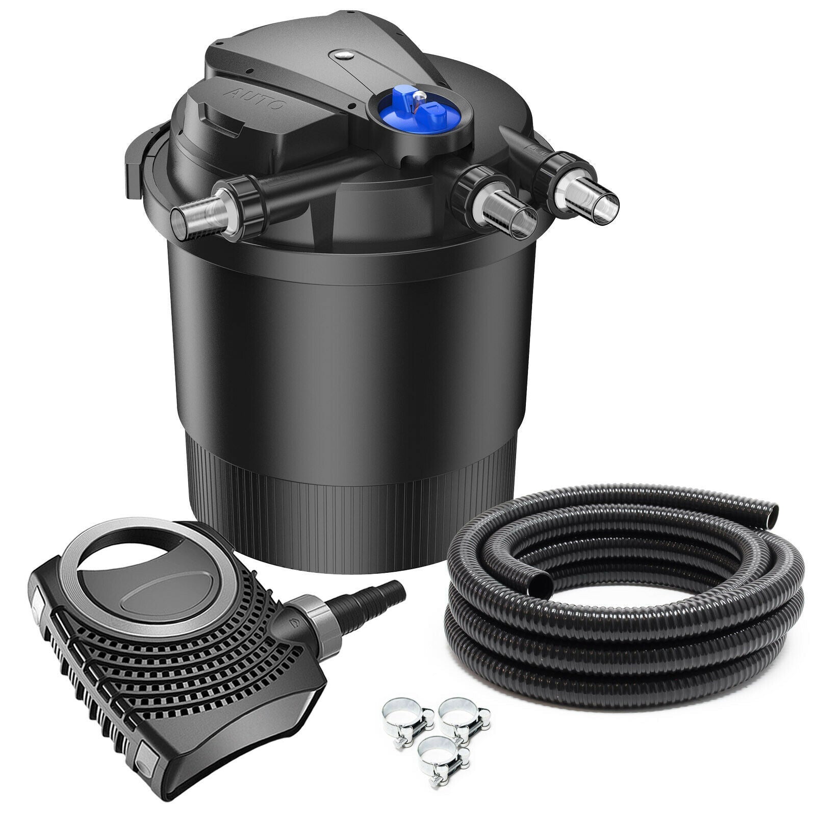 Kit de filtration set 40000 litres 36 watts UVC pompe 6000 l/h tuyau 5 ...