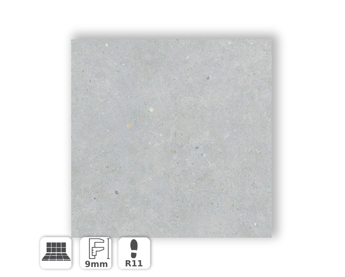 GR»S C…RAME EFFET CIMENT ANTID…RAPANT GRIS CLAIR 60X60 | Leroy Merlin
