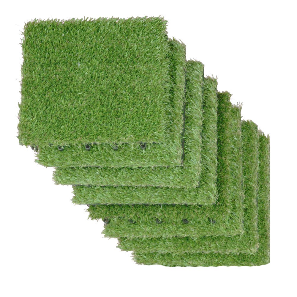 Tapis de pelouse artificielle 8 pièces, boucle de pelouse décorative d ...