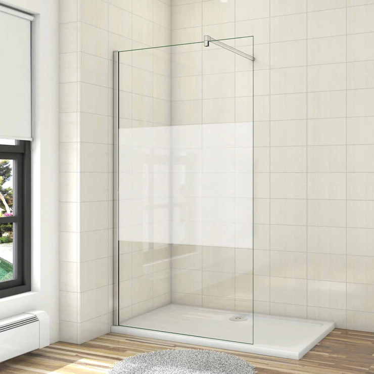 AICA Panel de ducha Serigrafiado Central Vidrio 8mm con Película de ...