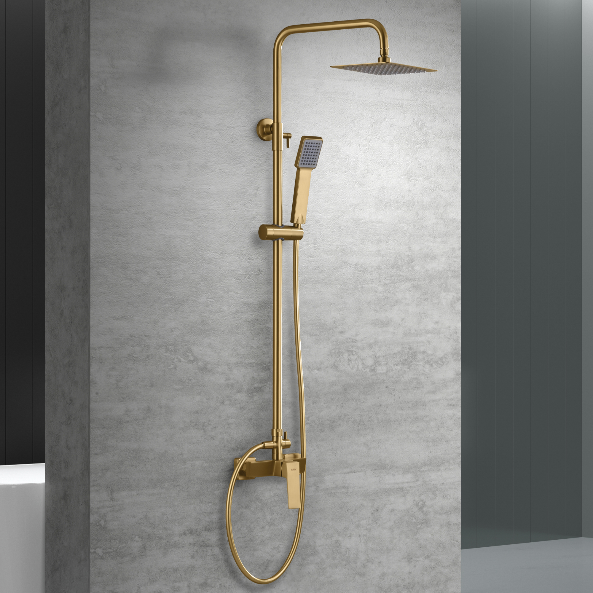 IMEX - Colonne Douche Dorée Salle de Bain | Colonne de Douche Laiton ...