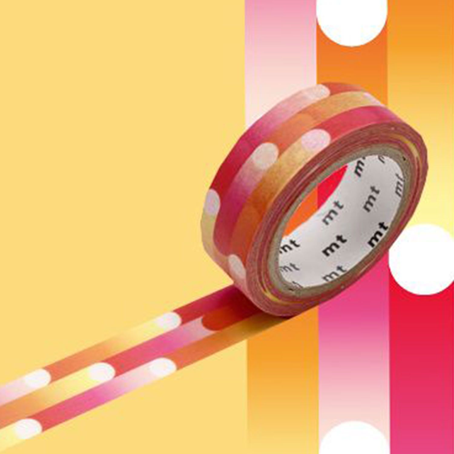 Masking tape fusion - Rouge et jaune - 1,5 cm x 7 m - Masking Tape ...