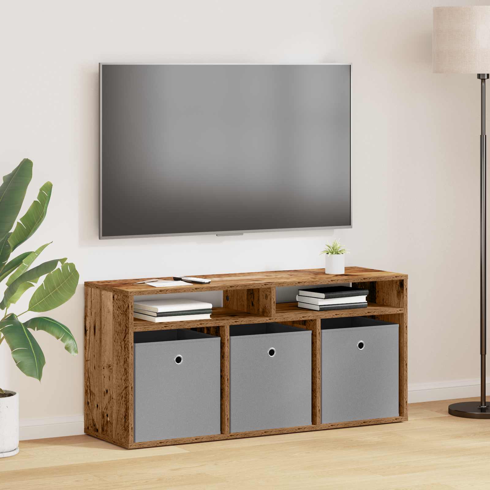 Basboard avec tiroir Bois ancien 102 x 32 x 48,5 cm | Leroy Merlin