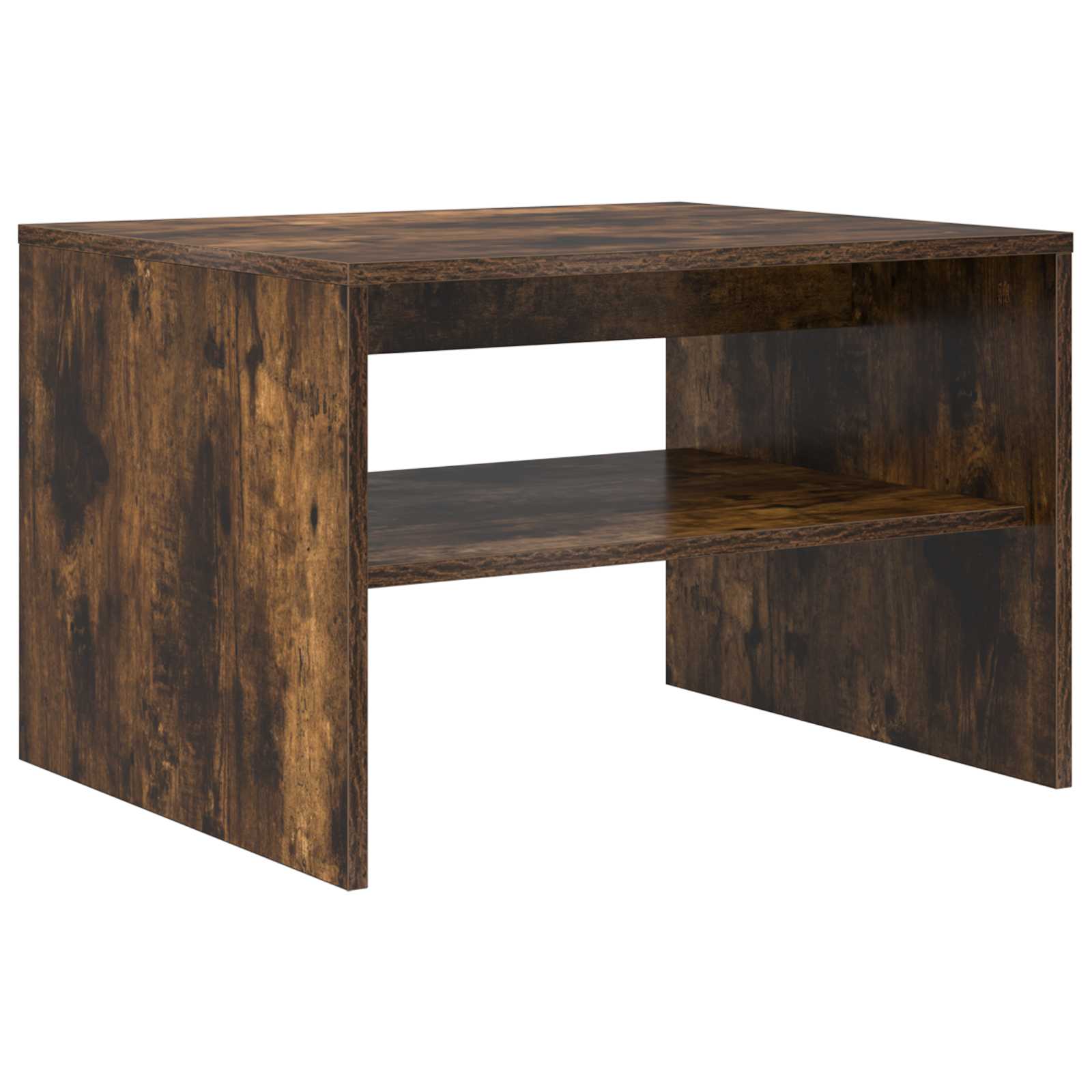 Table basse Table de salon simple - Chêne fumé 60 x 50 x 40 cm Bois d ...