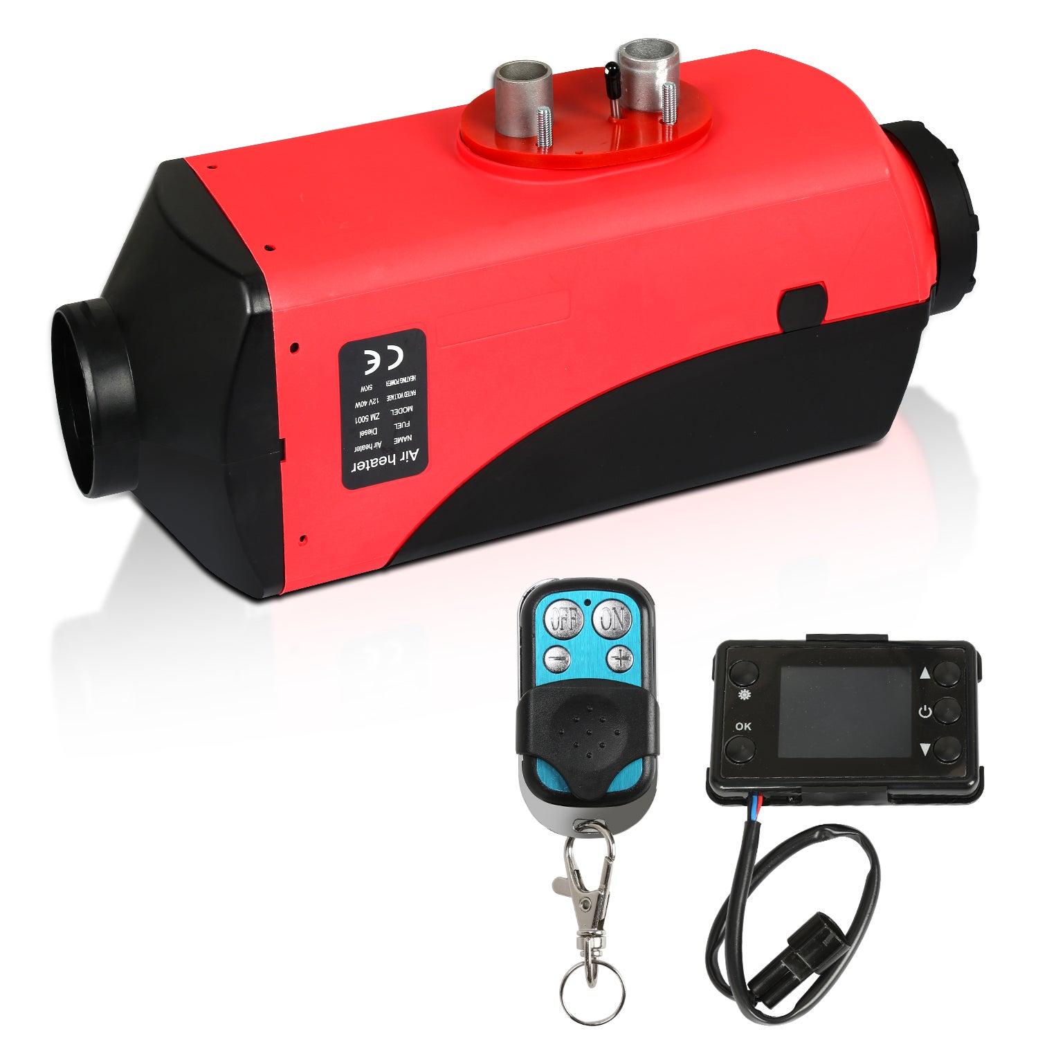 Calentador diésel 12V 5KW calentador de aire negro con interruptor ...