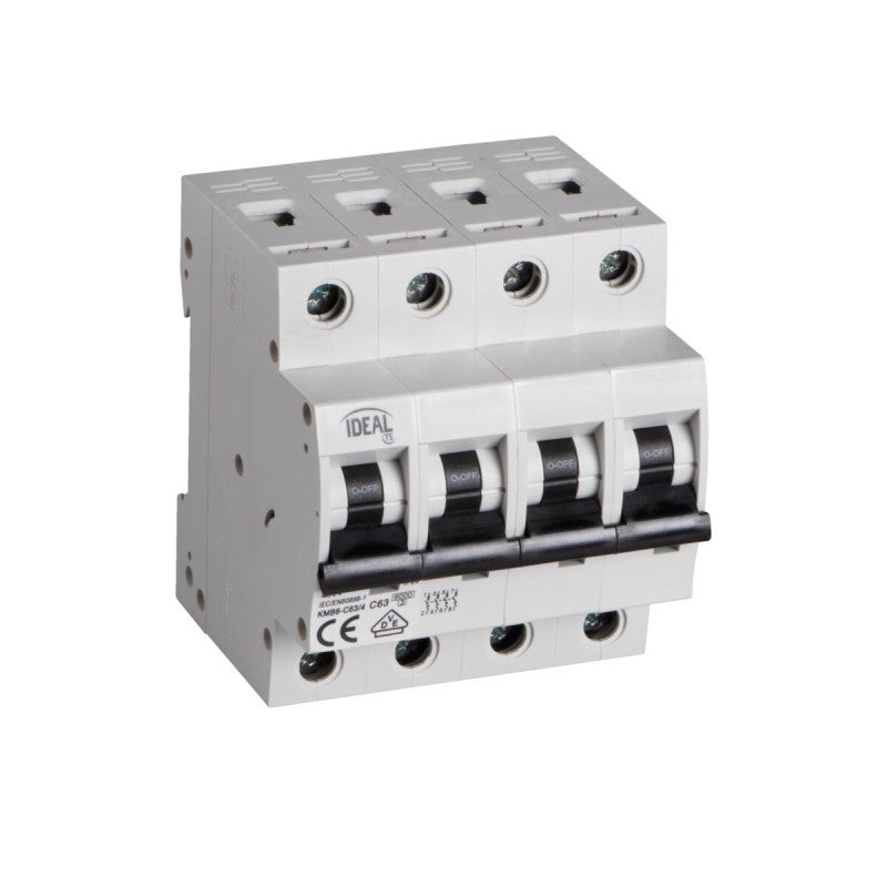 Disjoncteur modulaire 4P - 63A - Courbe C - 6000A - Rail TH35 | Leroy ...