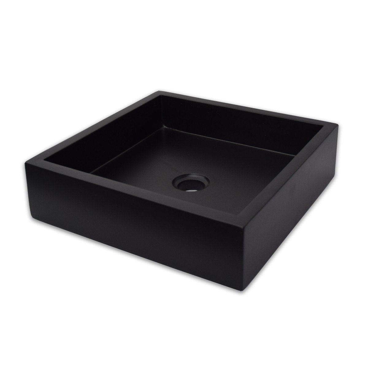 Vasque à poser effet béton noir, Arlecchino | Leroy Merlin