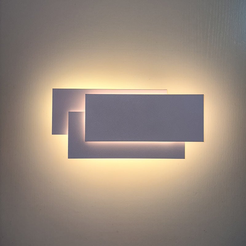 Aplique de pared LED blanco para interiores, 12 vatios, diseño sencillo ...
