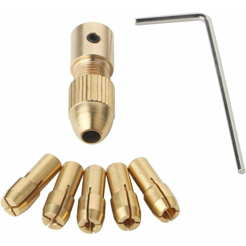 Lot de 7 0.5-3mm Petit Collet de Foret électrique, Petite Perceuse ...