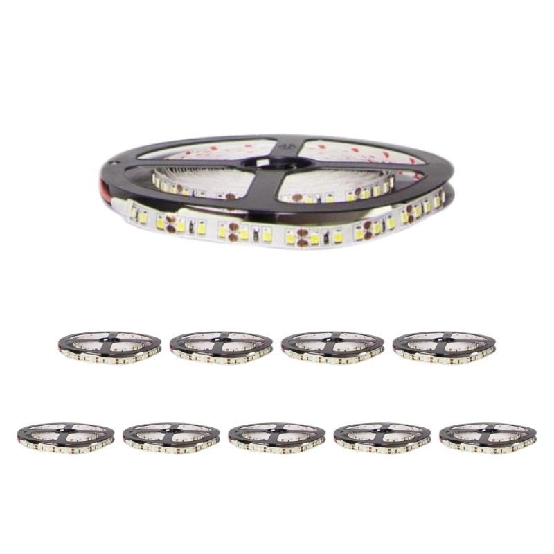 Tira de Luz LED 12V 5M 2835 IP44 - Pack de 10 / Blanco Cálido 2300K ...