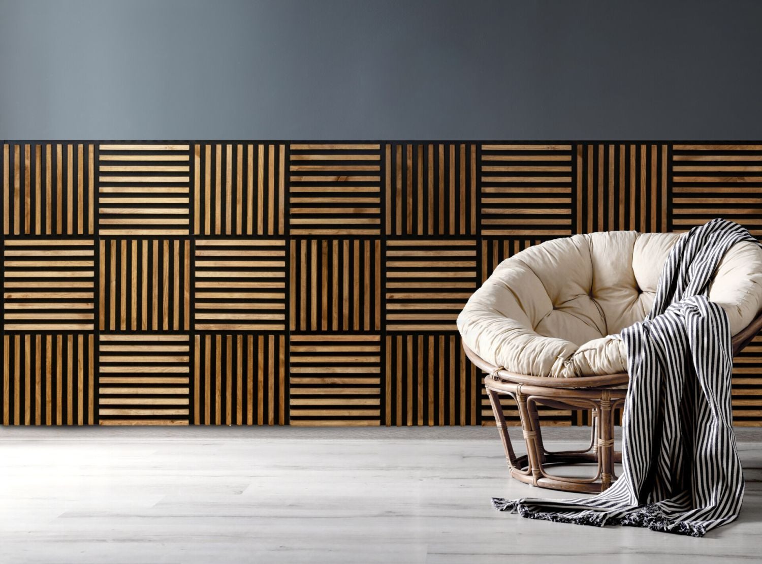 PLAQUETTE DE PAREMENT BOIS LINEA RAW LIGHT 76x38 - PAQUET DE 2 (0,58M² ...