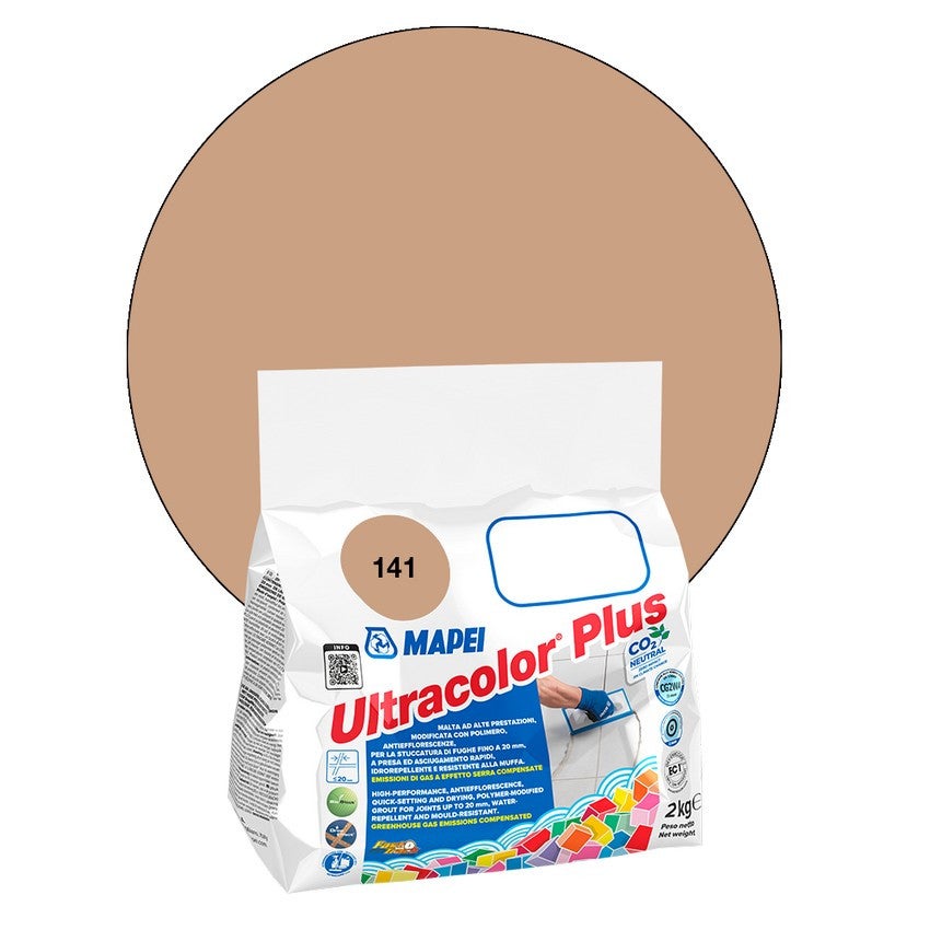 Joint de carrelage ULTRACOLOR PLUS MAPEI - 2 Kg - 141 Caramel | Bricoman