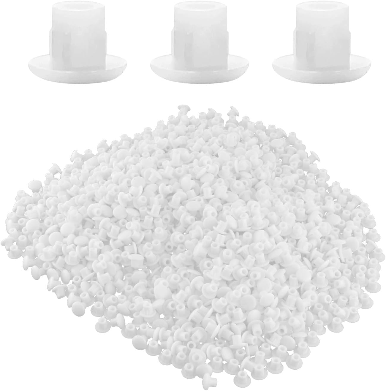 1000 Pièces Blanc 5MM Cache Vis Blanc, Cache Trou Meuble, Cache Trou ...