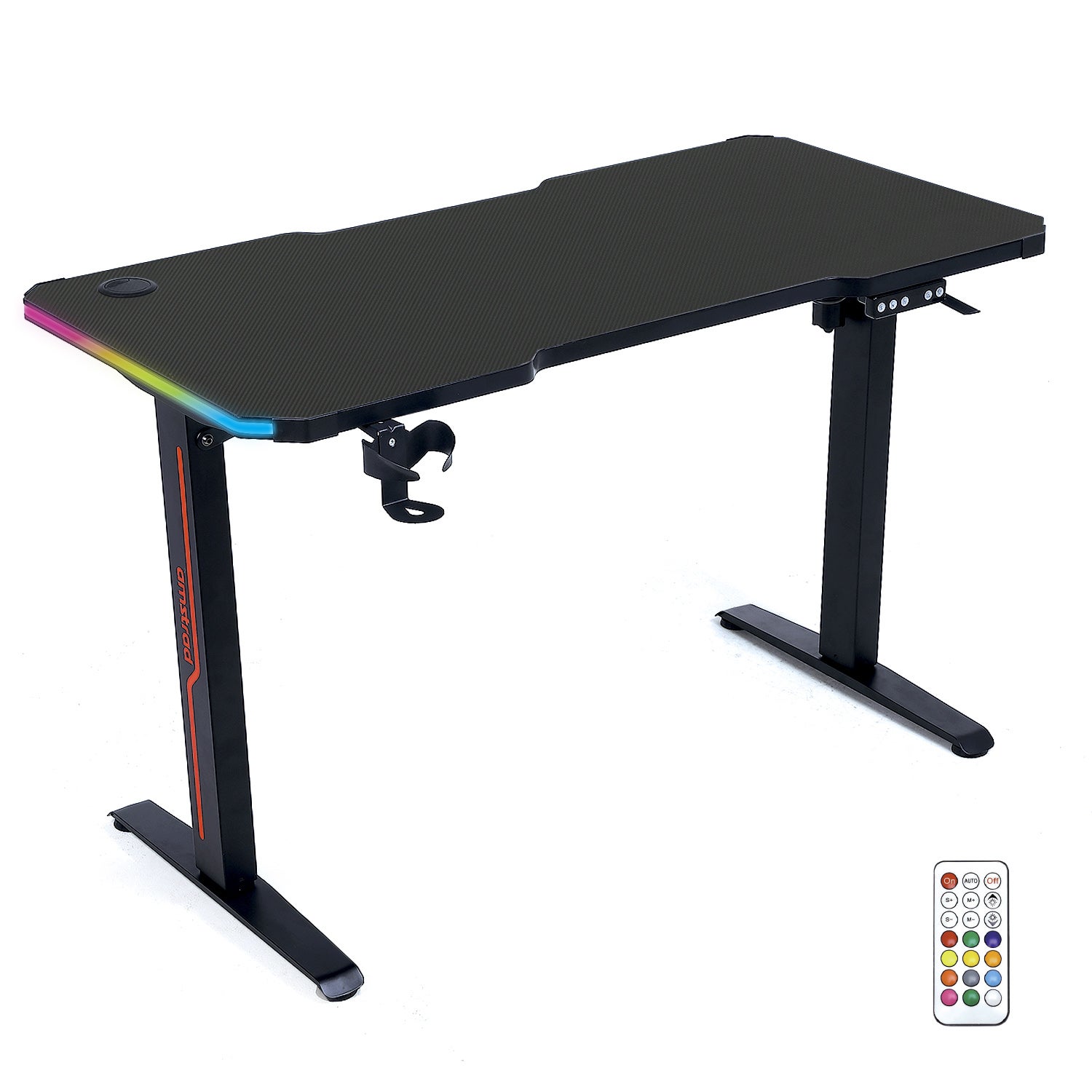 Amstrad DESK120Z-LED-FLEX Bureau electrique gamer avec retroéclairage ...