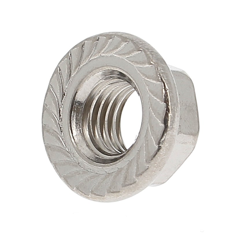 Ecrou A Embase Crantée M10 Inox A4 DIN 6923 | Leroy Merlin