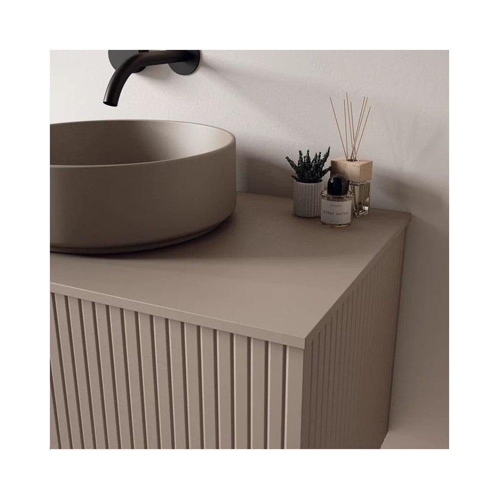Plan à poser pour vasque COMPA - 80-120x46x1.3cm - gris anthracite ...