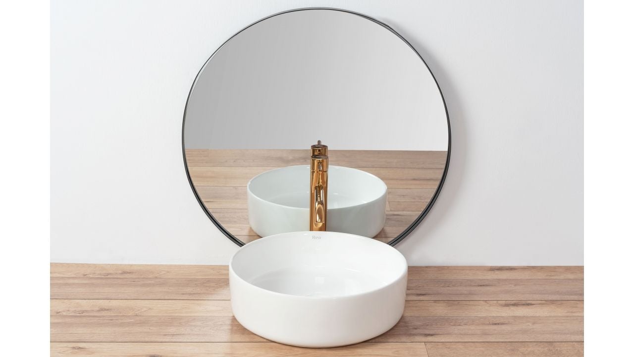 LAVABO SOBRE ENCIMERA REA SAMI WHITE 36X36X11,5CM | Leroy Merlin