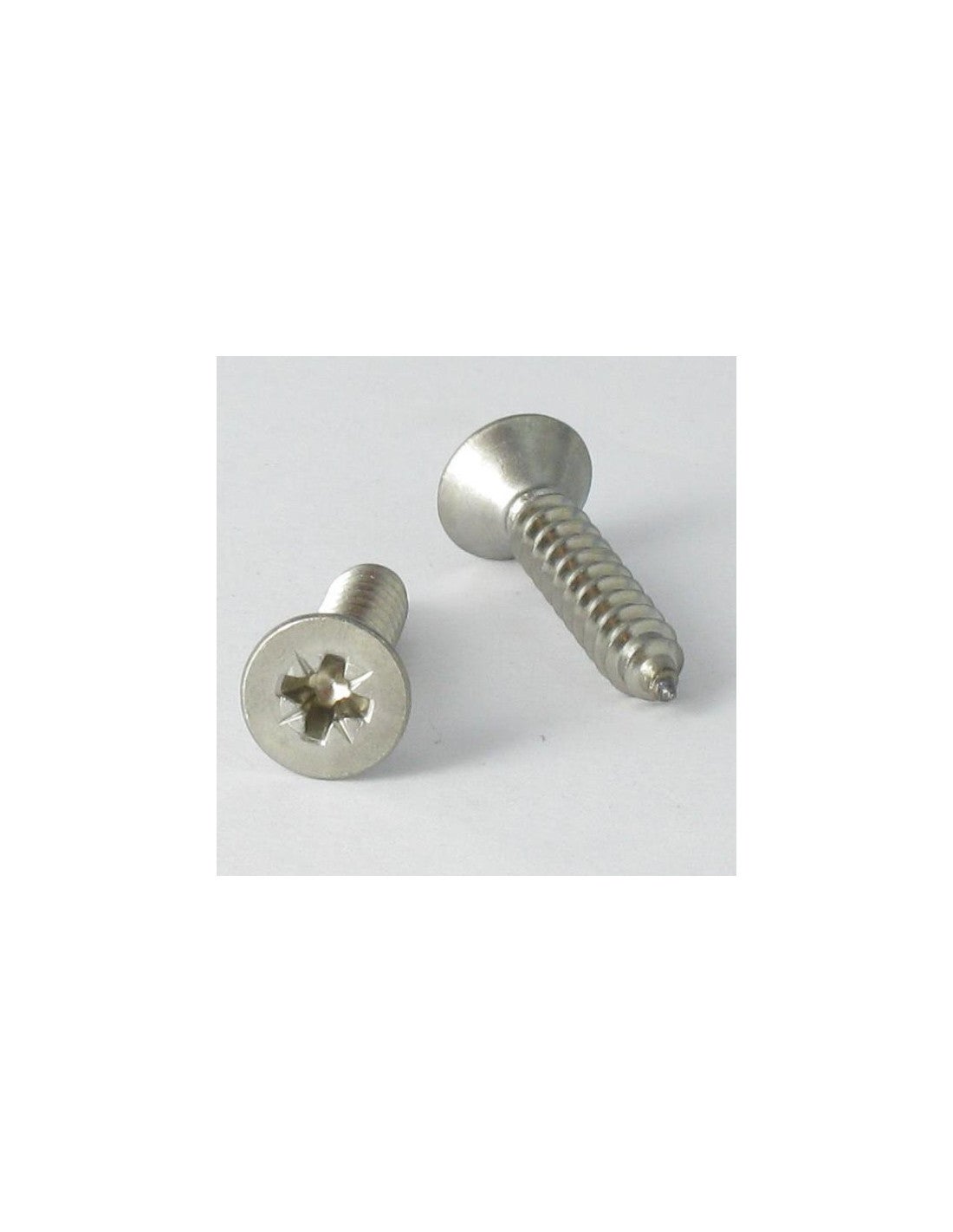 Vis tôle Tête fraisée TF Pozi 5.5X38 Inox A4-200 pièces | Leroy Merlin