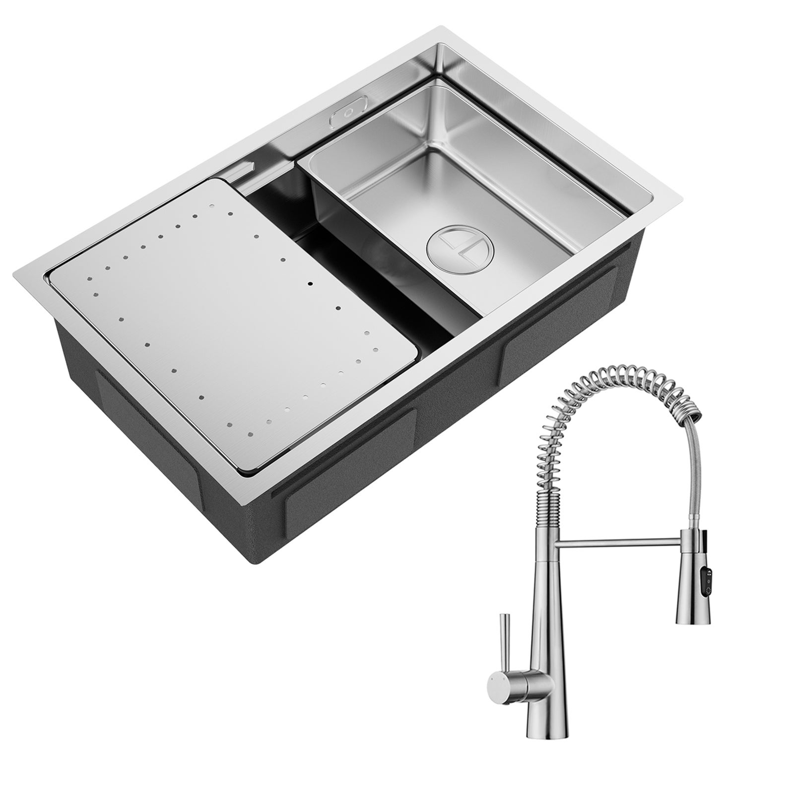 Lavello Cecipa Max 1 Vasca 70×44 cm Inox Spazzolato Lavello con ...