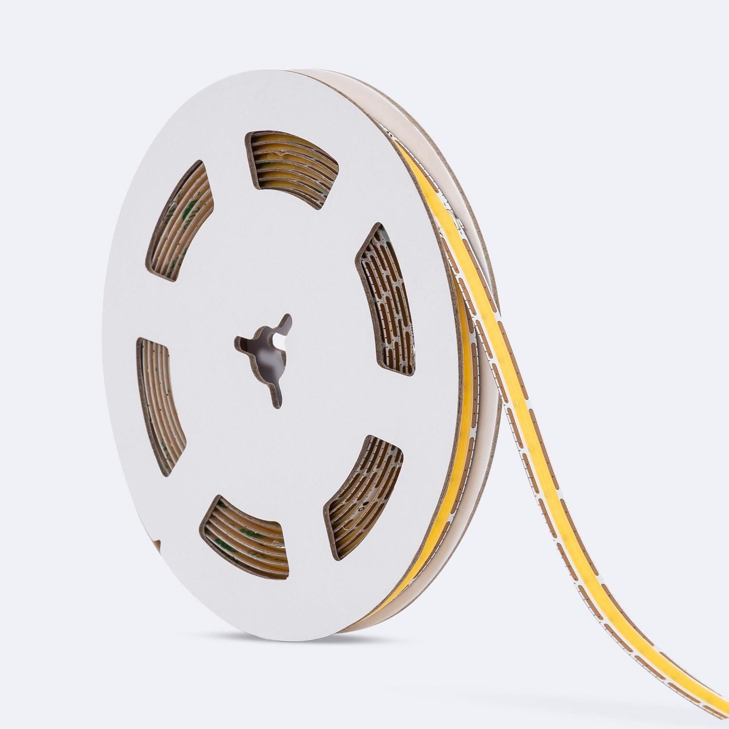 Ruban LED 12V DC COB 500 LED/m 5m IP20 Largeur 8mm FreeCut 4000K Blanc ...