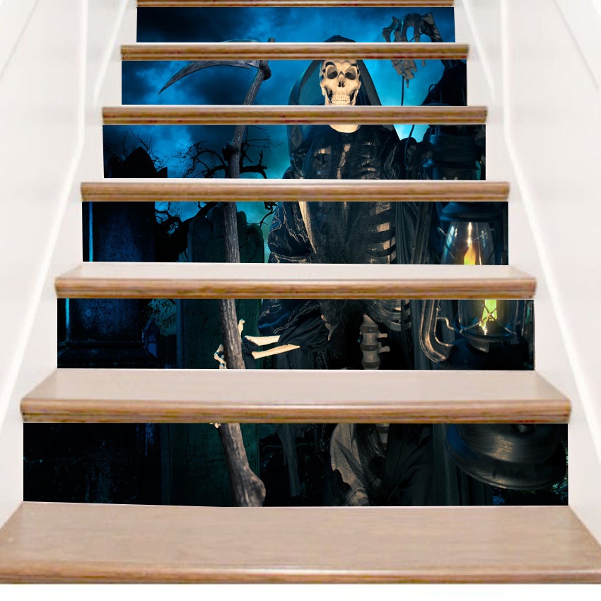Autocollants d'Halloween - Stickers d'escalier à faire soi-même Fresque ...