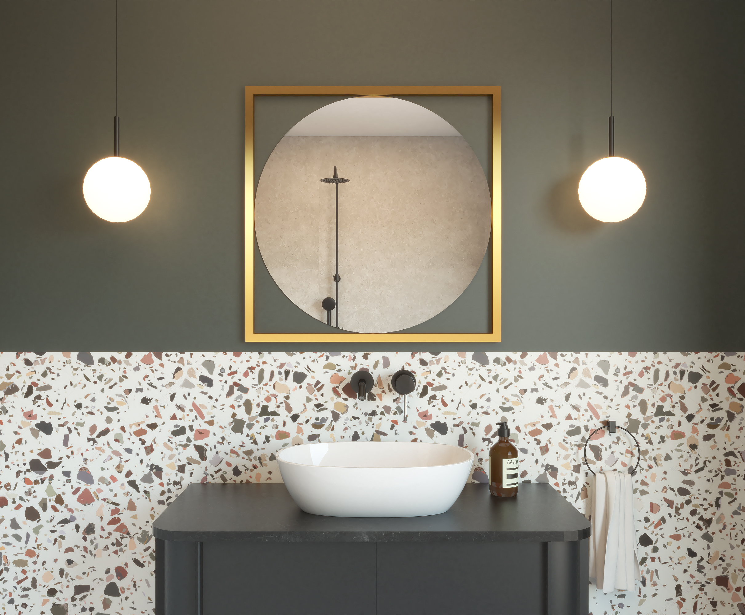 QUADRO LINE specchio con cornice in alluminio 64 x 64 cm | Leroy Merlin