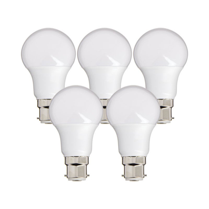 Xanlite - Lot de 5 ampoules LED culot B22, conso. 9W (équivalent 60W ...