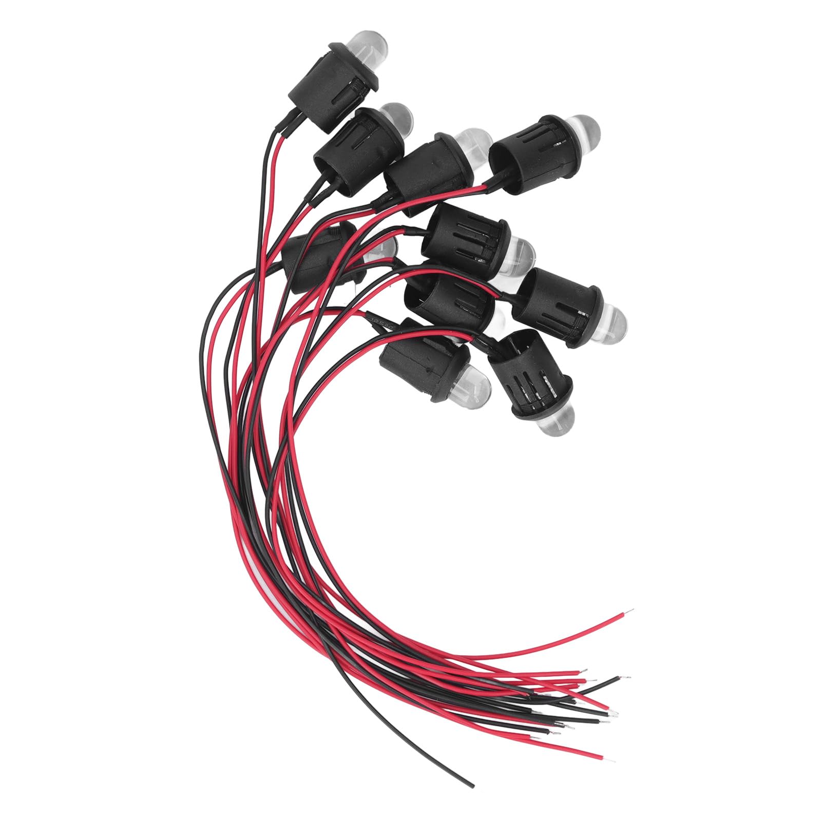 Lot de 10 diodes lumineuses LED 10 mm 12 V pour indicateur lumineux de ...