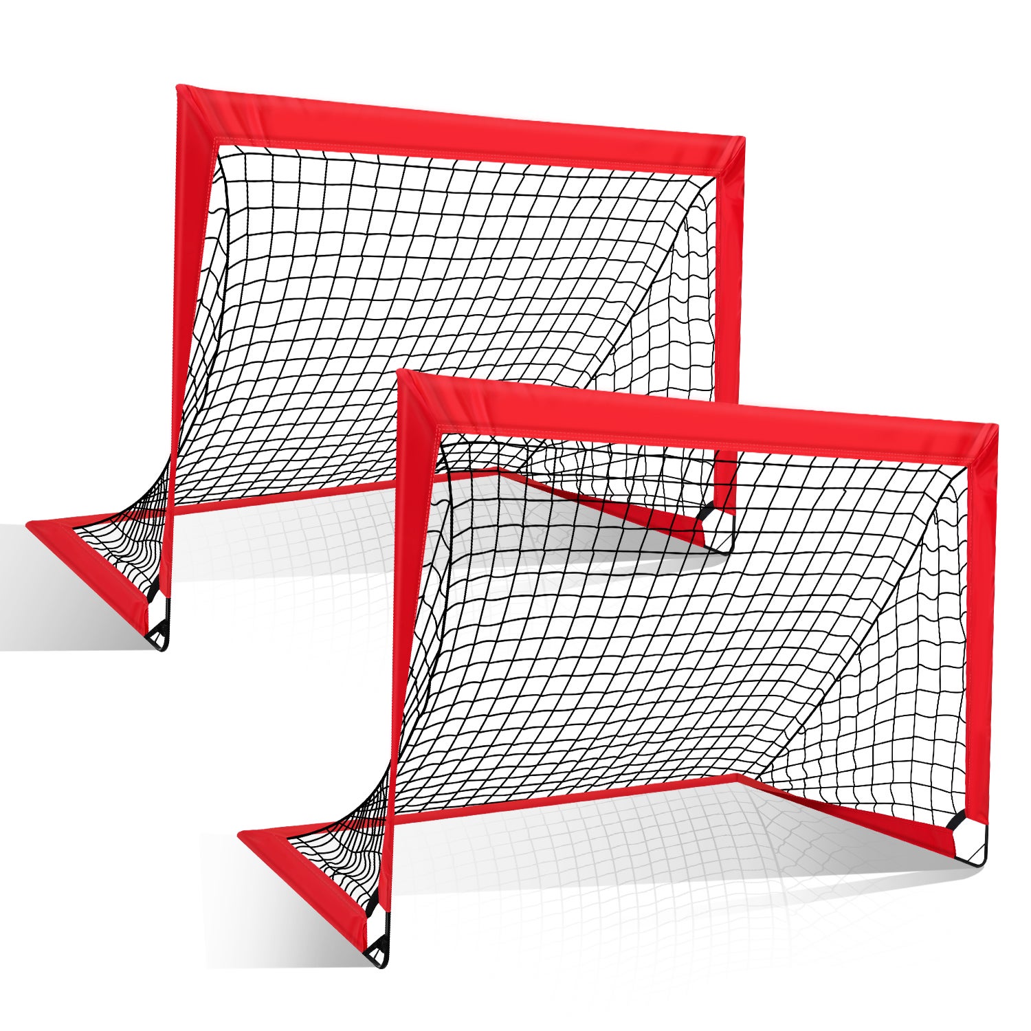 But de Football Lot de 2 pcs pour enfants filet de football pliable ...