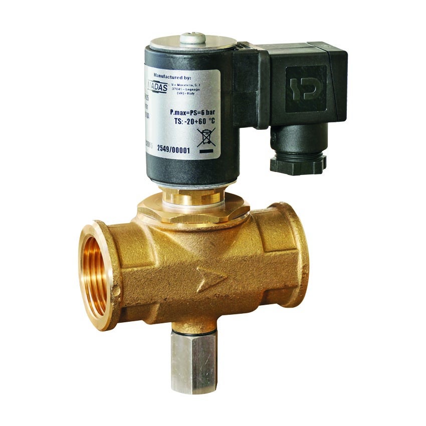 Electrovanne gaz à réarmement manuel normalement fermée 500 mbar 230vac ...