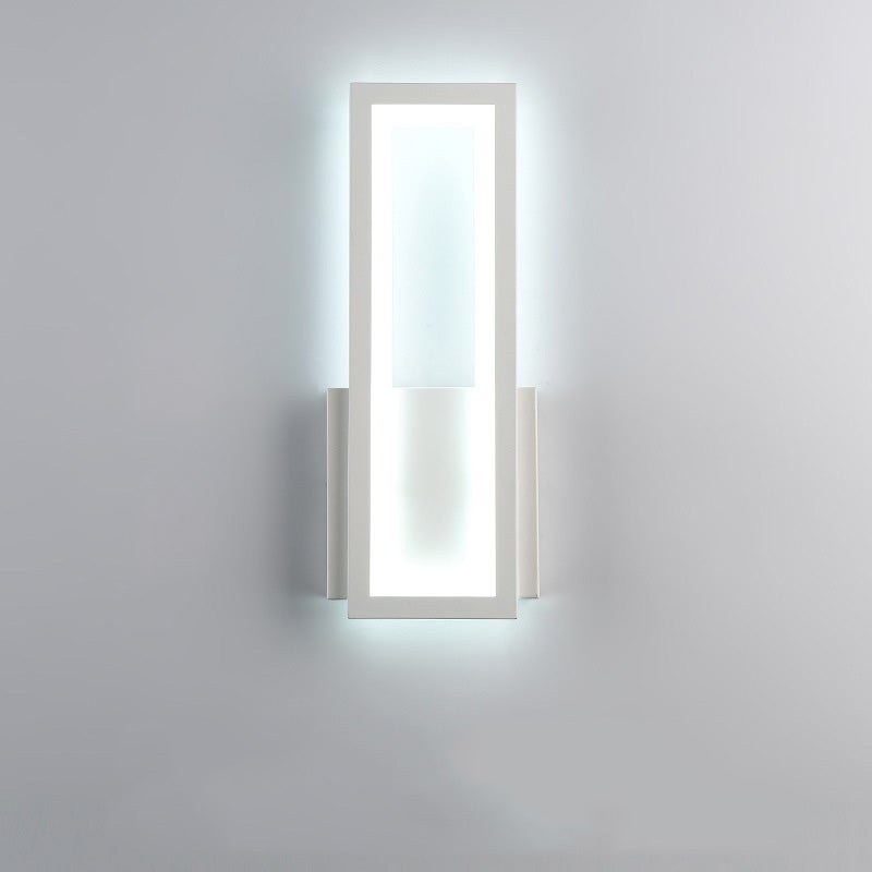 Aplique LED moderno de pared, lámpara de pared acrílica cuadrada para ...