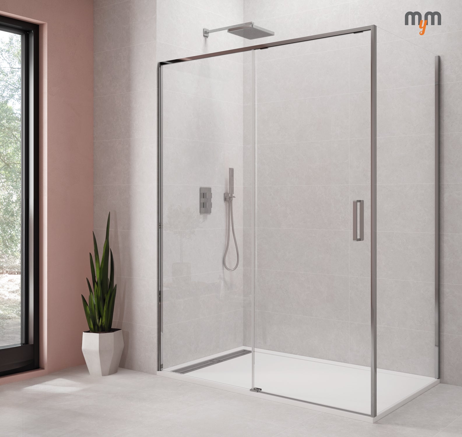 CABINE DE DOUCHE TWENTY MESURE DU LATÉRAL FIXE 76,5-79,5 CM + MESURE DU ...