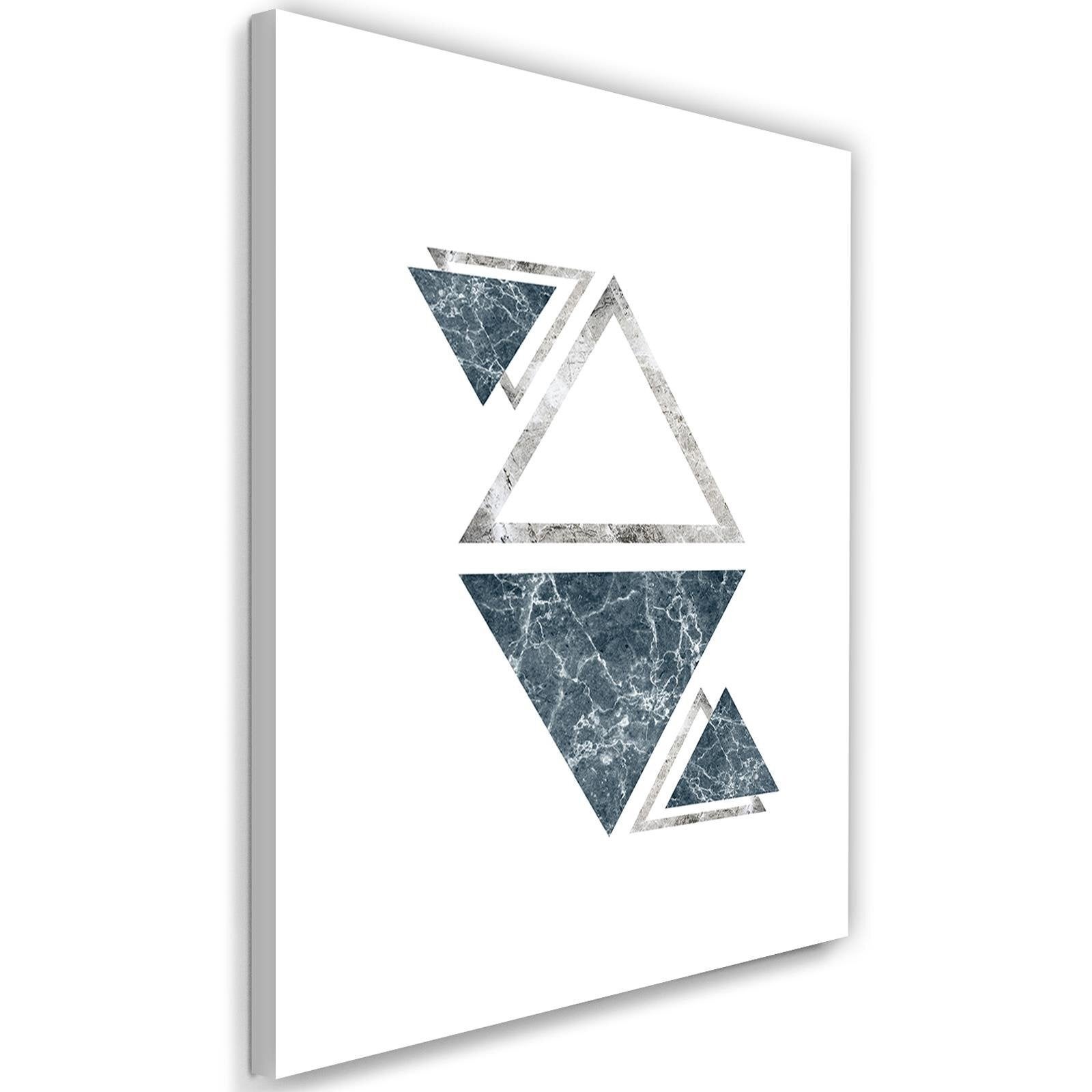 Tableau triangles de marbre - abstraction - 40 x 60 cm | Leroy Merlin