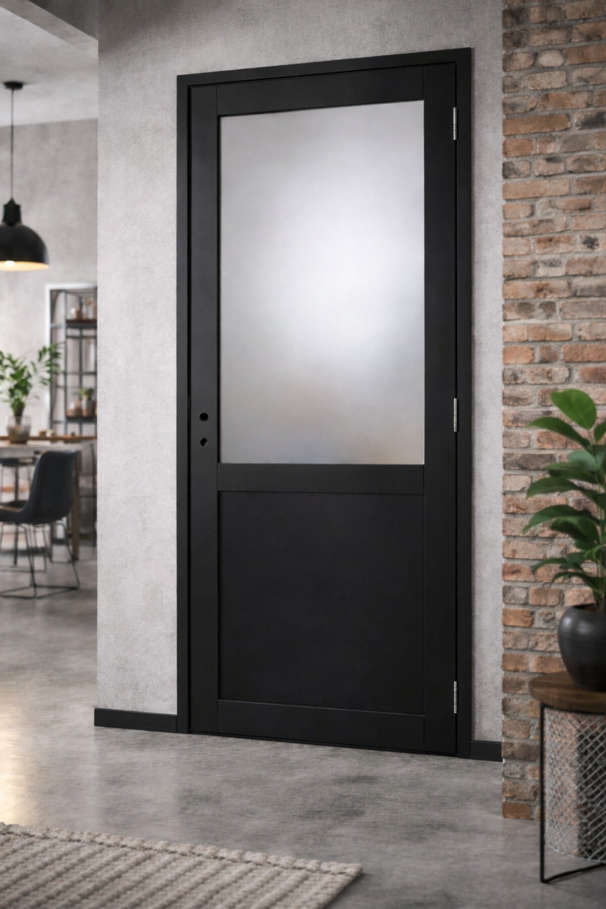 Bloc Porte Athena Noir H204 X L83 Cm Côte Tableau P.gauche Gd ...