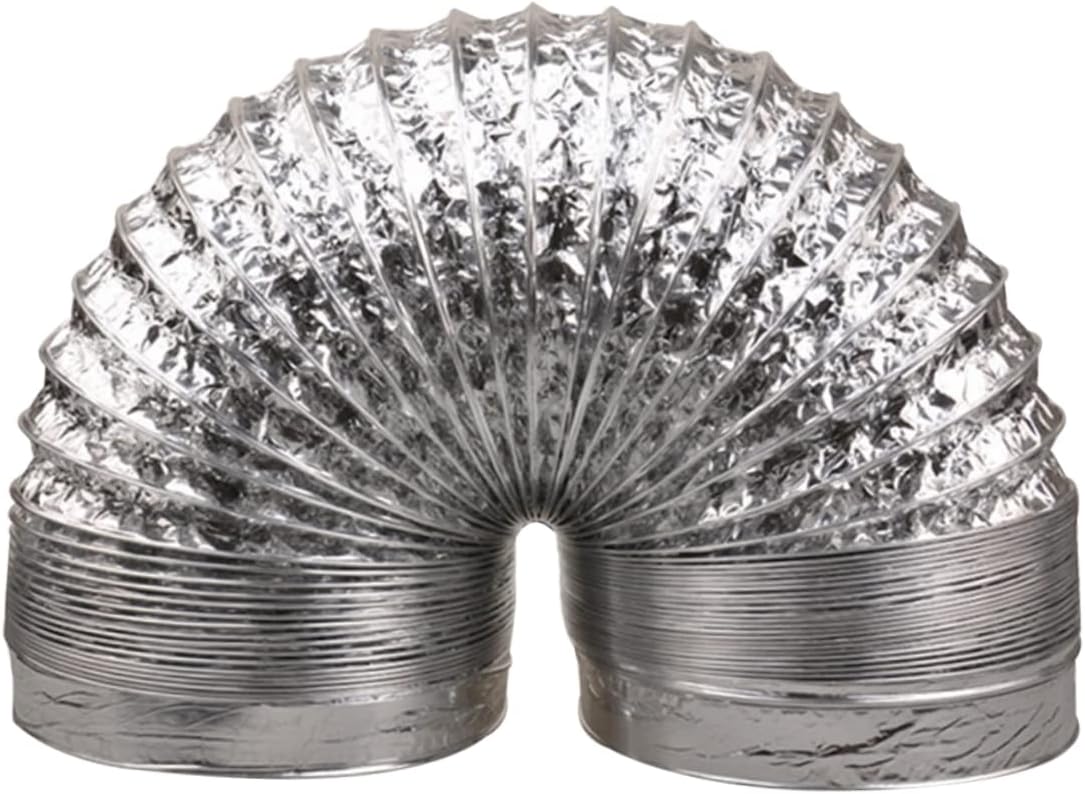 Un conduit de ventilation en aluminium épais, de 17 cm de diamètre et ...
