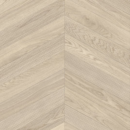 Sol PVC Best - Effet parquet chevron marqué - Bois clair - Rouleau de ...