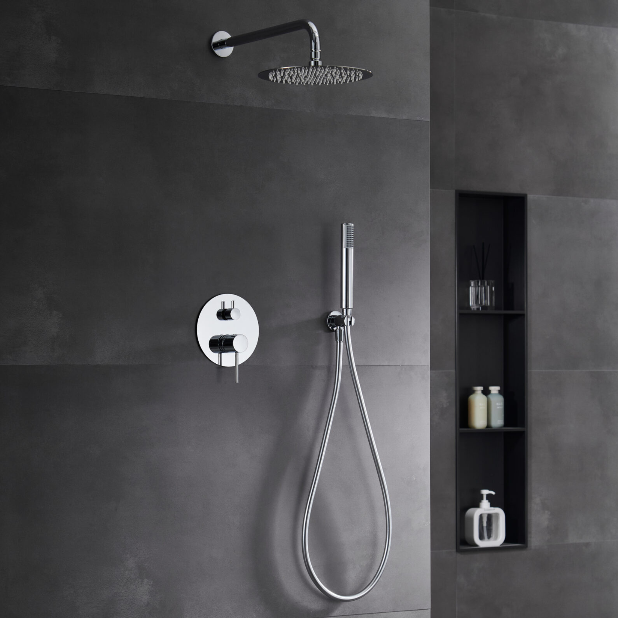 IMEX - Colonne de Douche Encastrée Salle de Bain Chrome | Colonne ...