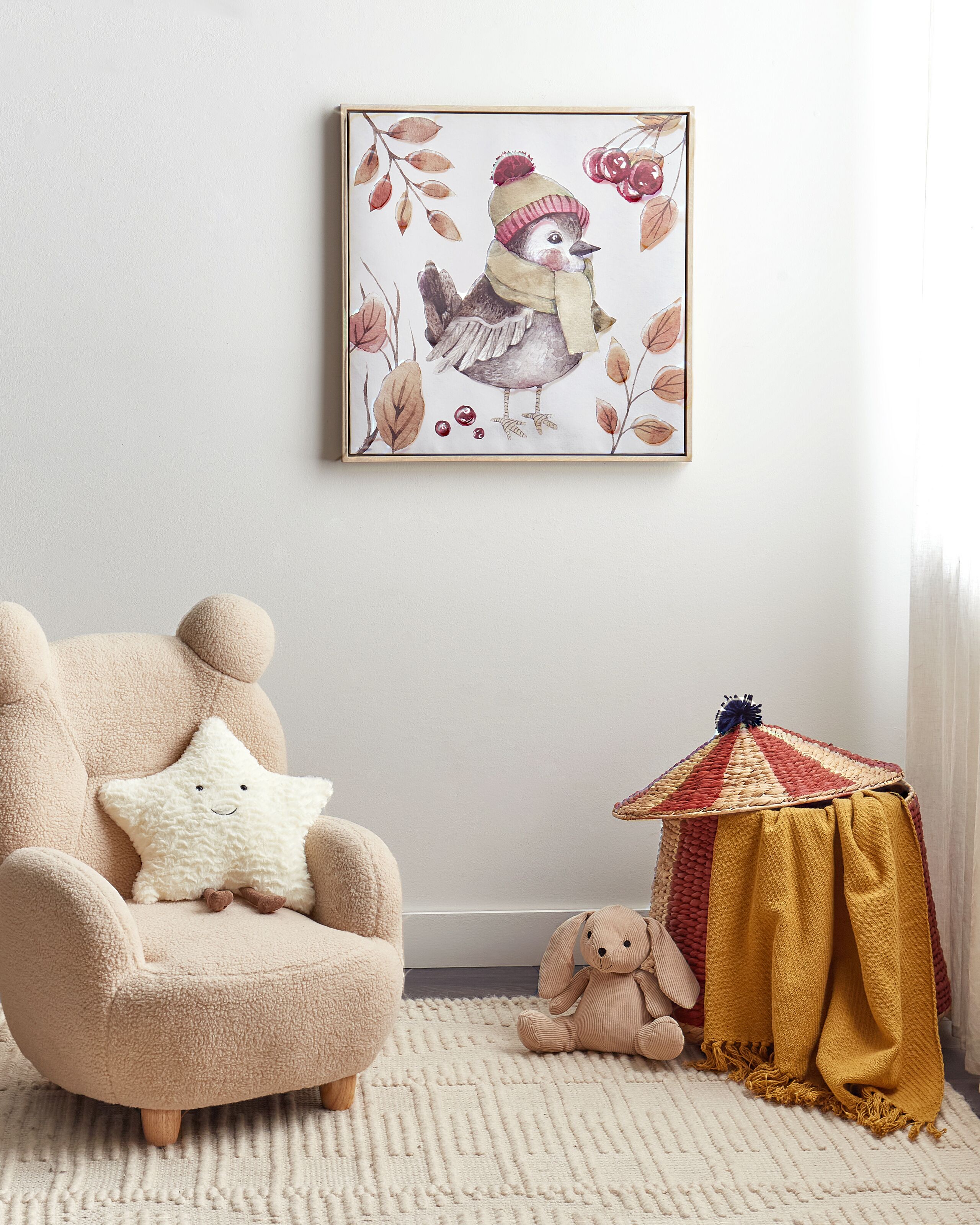 Beliani Lienzo CASTRO Motivo animal 63 x 63 cm Multicolor | Leroy Merlin