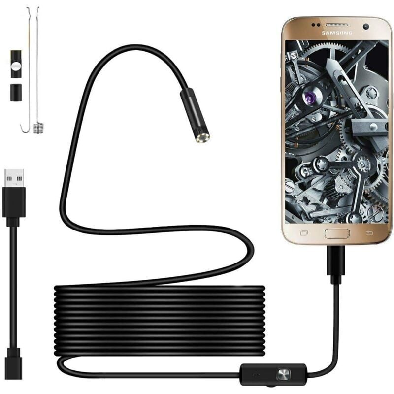 Endoscope Usb 720p Caméra Endoscopique Sonde Étanche Ip67 De 5,5mm ...