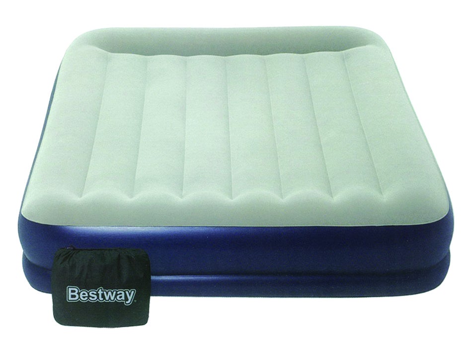 Materasso gonf. airbed tritech queen grigio matrim. pompa el. integr ...