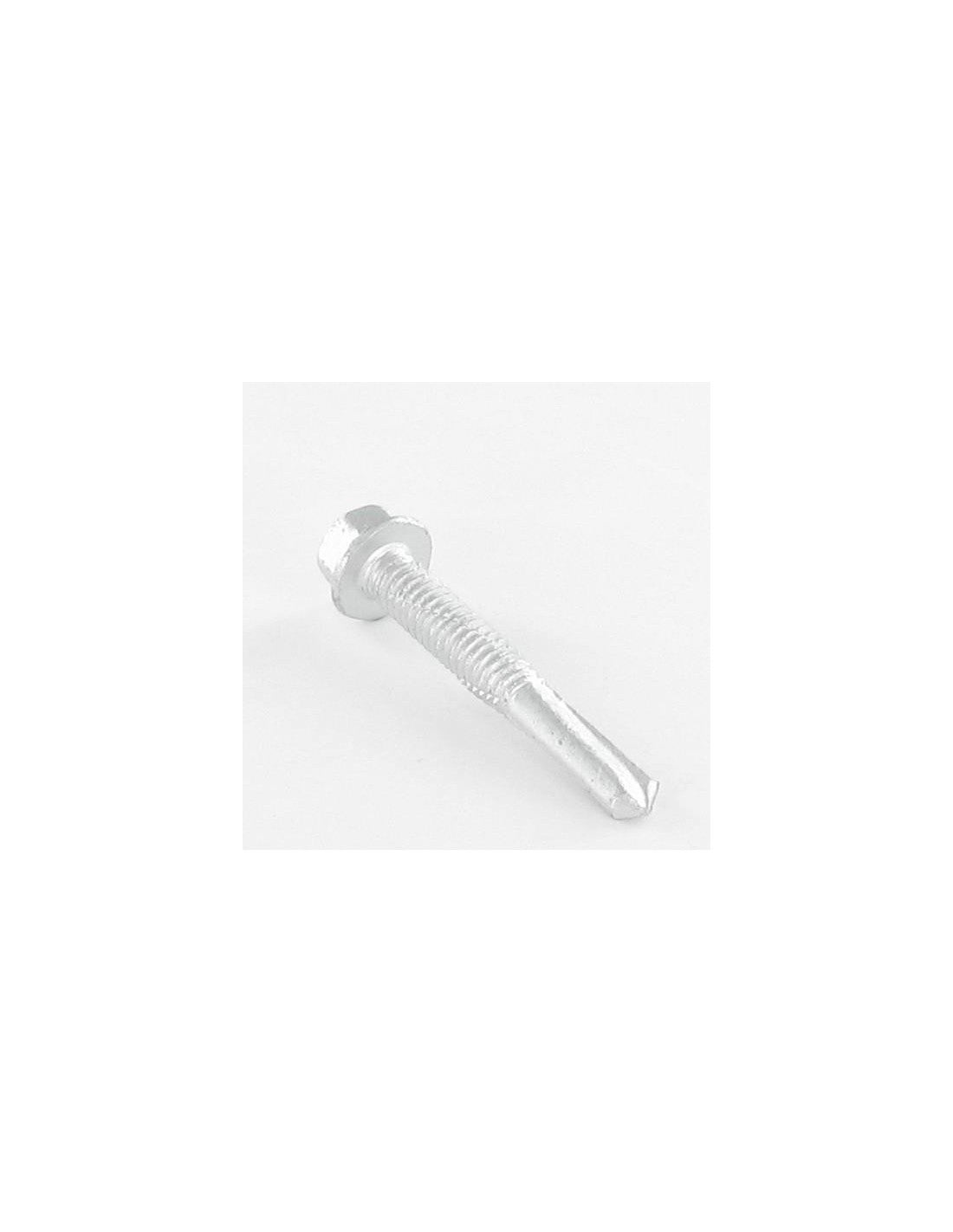 Vis autoperceuse Bimétal Tête hexagonale TH Embase collerette 5.5X50 ...