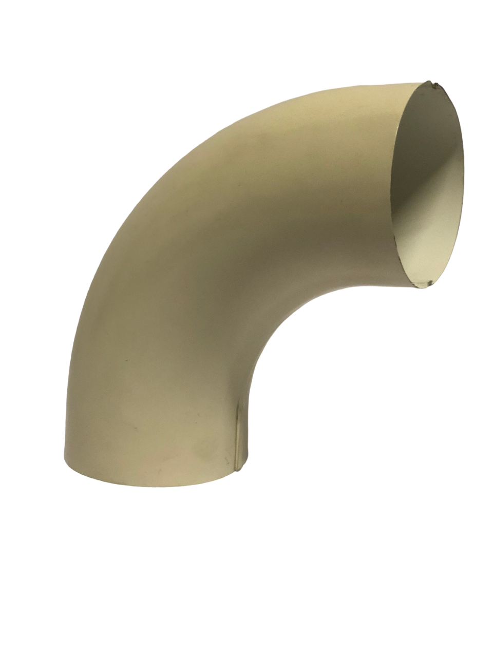 Bajada Costura Curva F3 90° Aluminio Blanco Ø80 Leroy Merlin