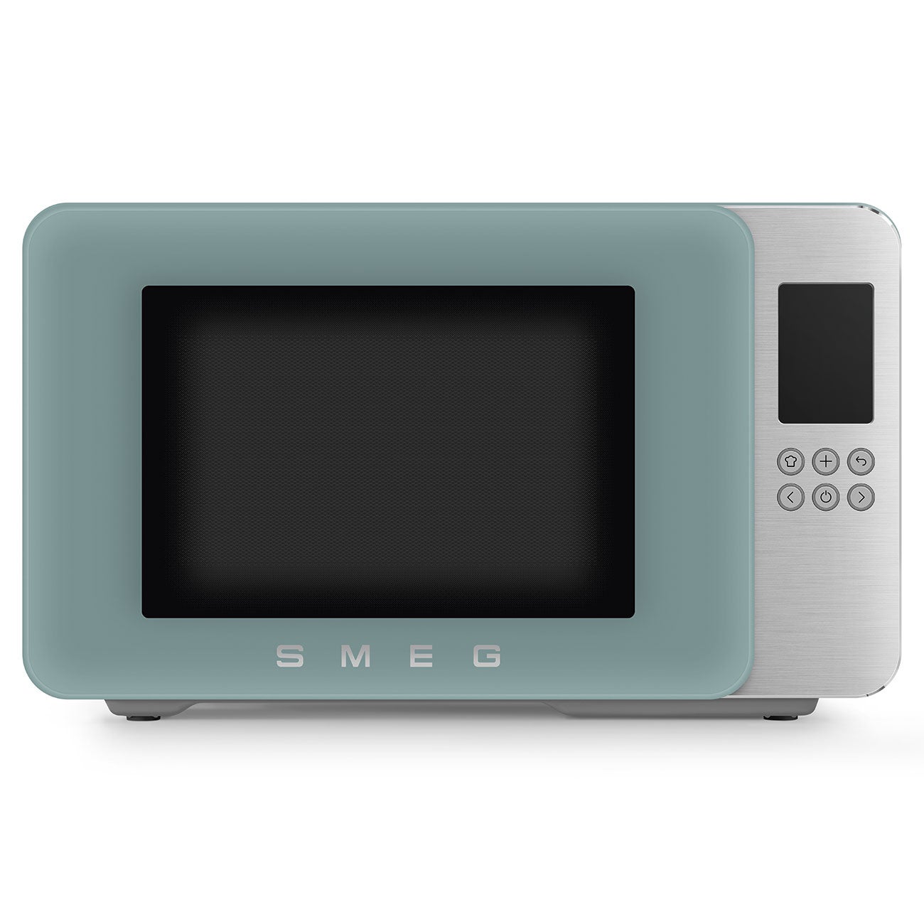 Micro-ondes gril 29L vert émeraude mat MOC01EGMEU Smeg | Leroy Merlin